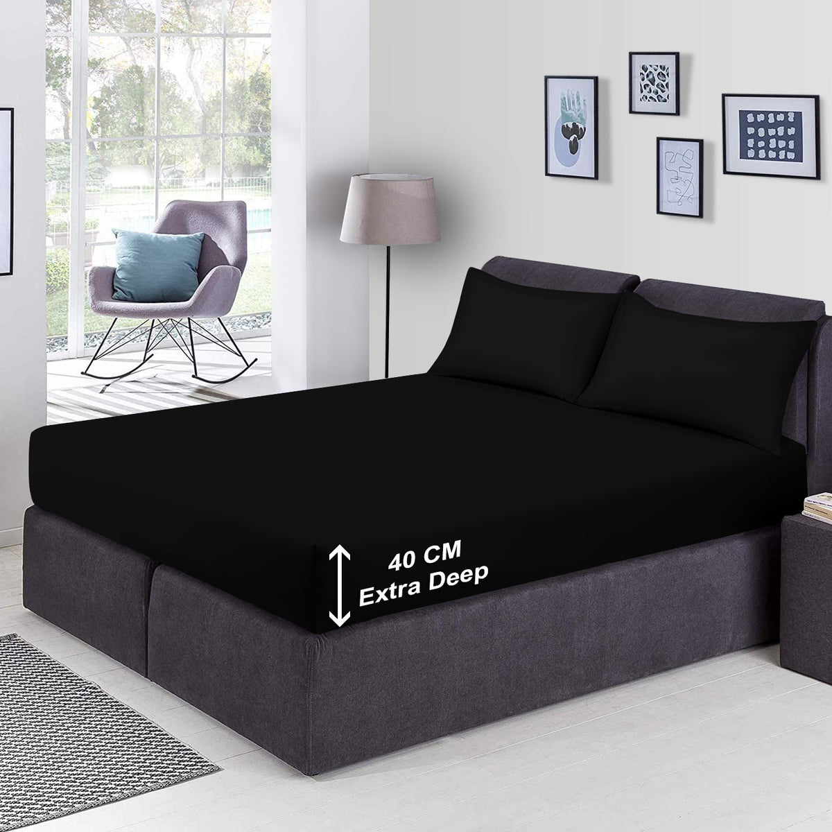 Extra Deep Fitted Sheets Bed Sheets (25cm - 40cm) – BedBasics