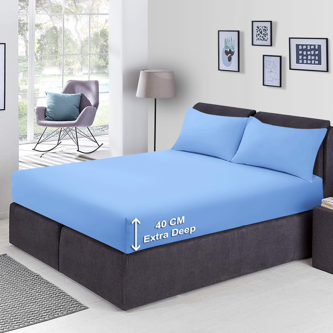 Extra Deep Fitted Sheets Bed Sheets (25cm - 40cm) – BedBasics